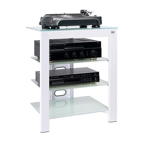 De Conti ARCAXL 4 Shelf Hifi Rack Frame Black Glass